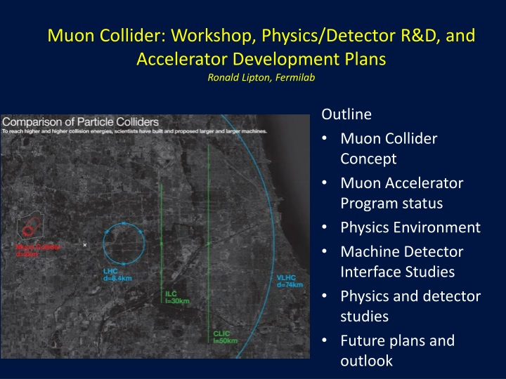 PPT - Outline Muon Collider Concept Muon Accelerator Program status ...