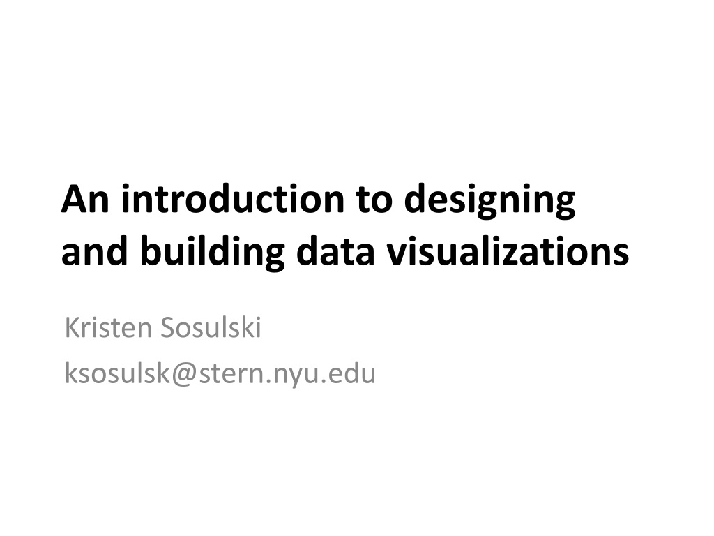 Ppt An Introduction To Designing And Building Data Visualizations