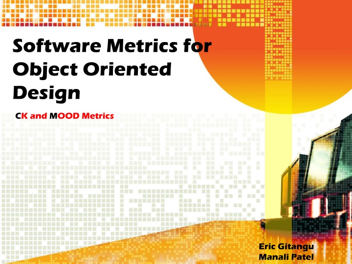 Ppt Software Metrics For Object Oriented Design Powerpoint