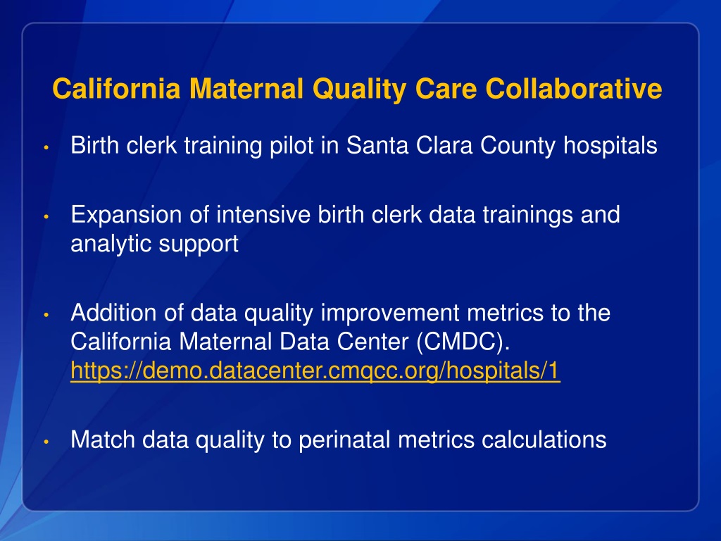 PPT - Reducing Early Elective Deliveries: Perinatal Quality Improvement ...