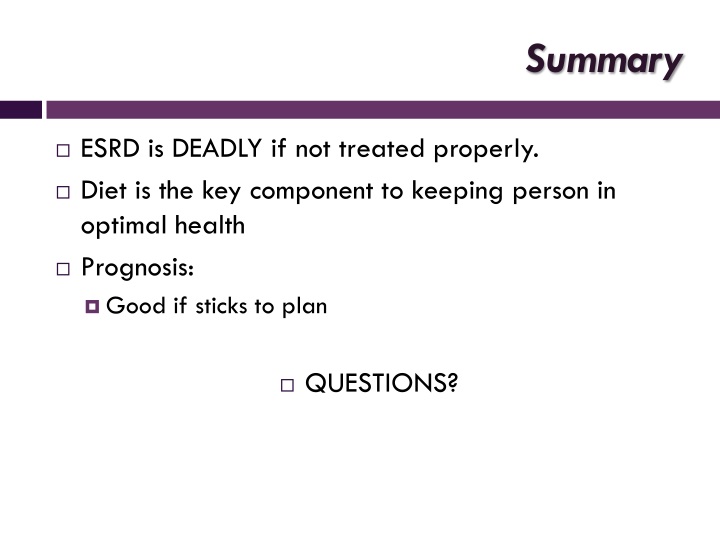 PPT - ERSD: End Stage Renal Disease PowerPoint Presentation - ID:1518384