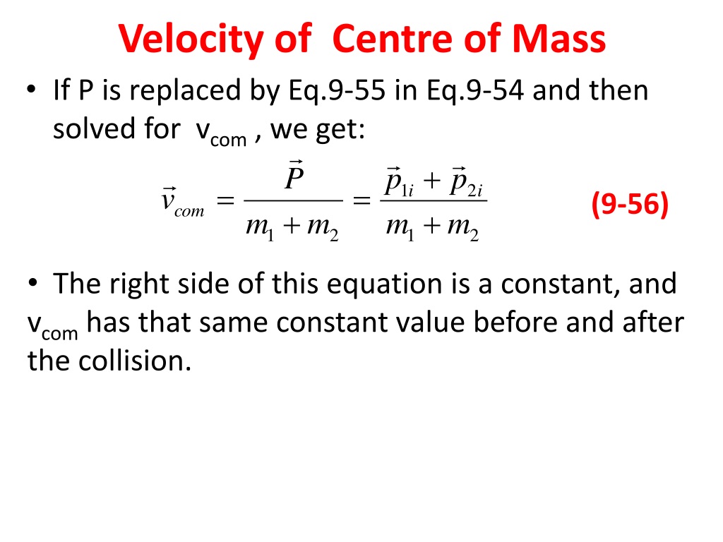 PPT - Chapter 9 Center of Mass and Linear Momentum PowerPoint ... PPT - Chapter 9 Center of Mass and Linear Momentum PowerPoint ...