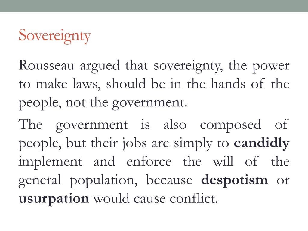 PPT - Jean Jacque Rousseau: Politics and Law PowerPoint Presentation ...