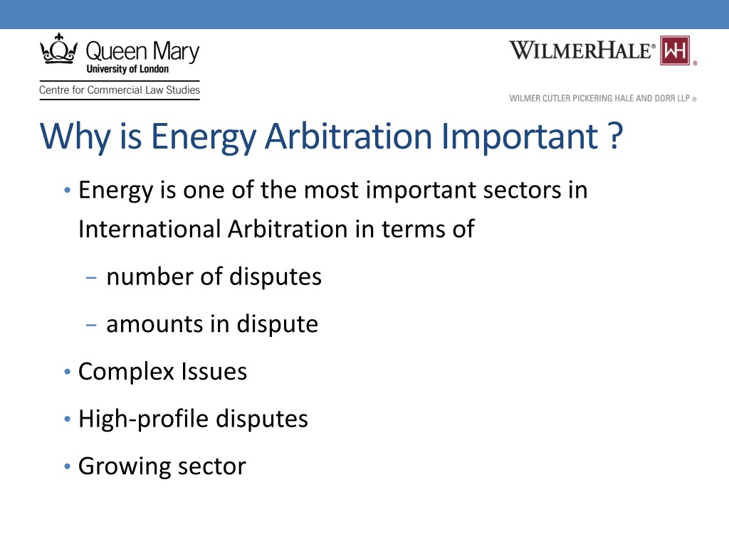PPT - International Arbitration in the Energy Sector PowerPoint Presentation - ID:1520216