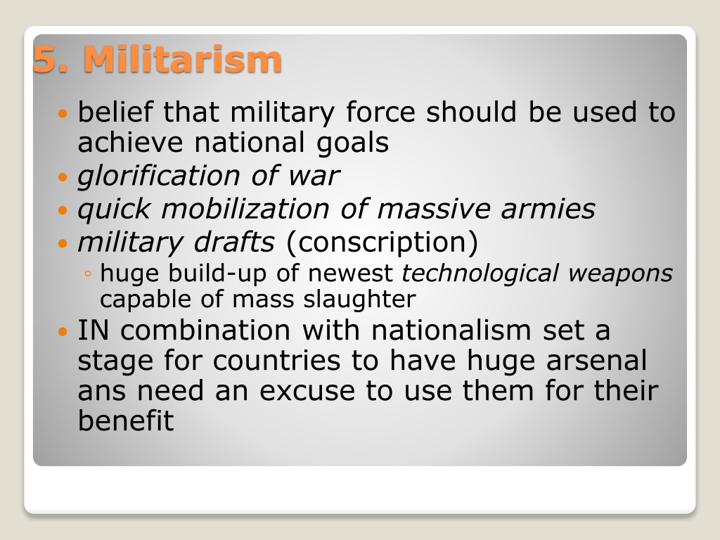 PPT - WORLD WAR I (The Great War) 1914-1918 PowerPoint Presentation ...