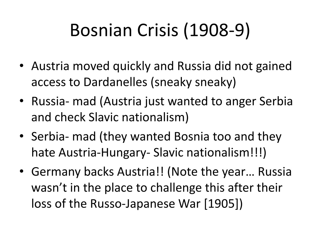 PPT - World War I, aka “The Great War” Long and Short-term Causes ...