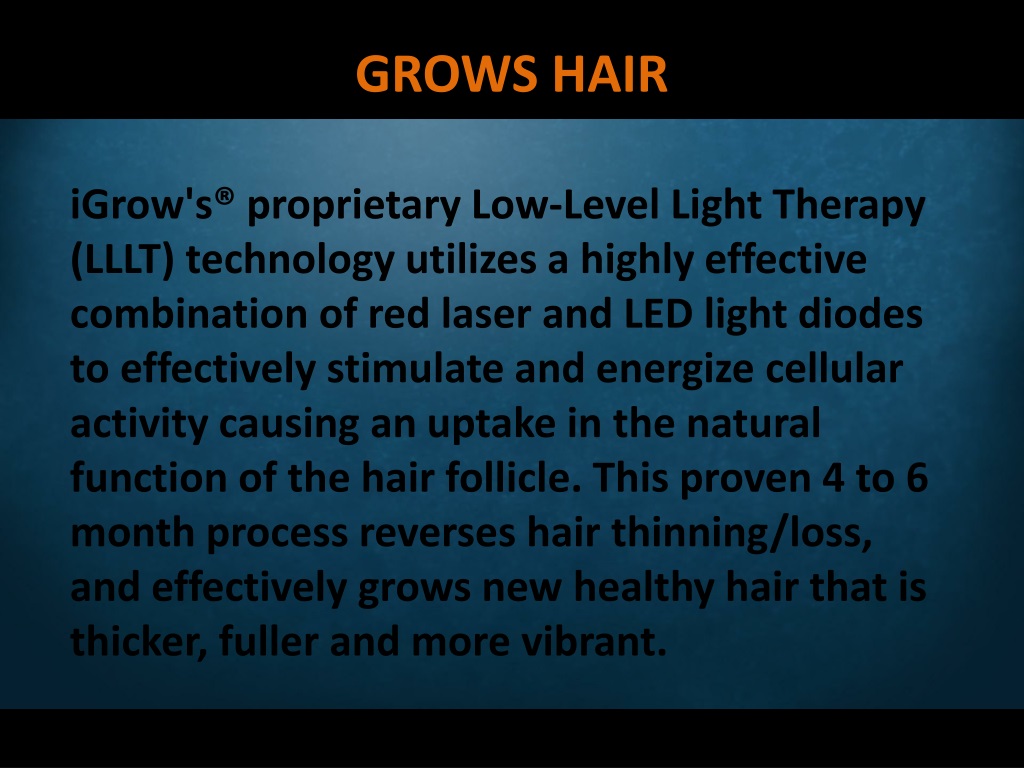PPT - iGrow Laser Hair Growth - Best Hair Regrowth Treatment PowerPoint ...