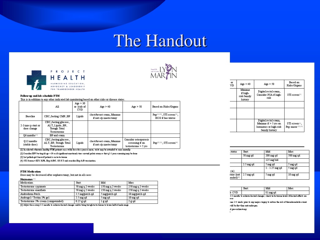 PPT - Primary Care and Hormonal Treatments for Transgender Patients ...
