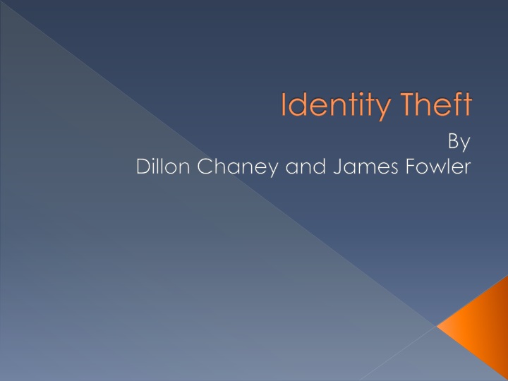 PPT - Identity Theft PowerPoint Presentation, free download - ID:1521544