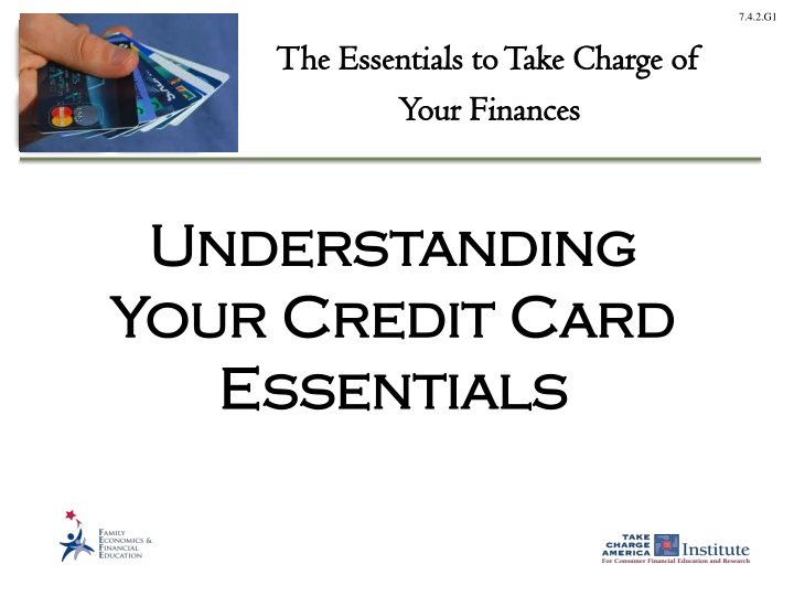 PPT - Understanding Your Credit Card Essentials PowerPoint Presentation ...