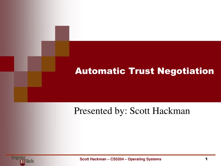 PPT - Automatic Trust Negotiation PowerPoint Presentation, free ...