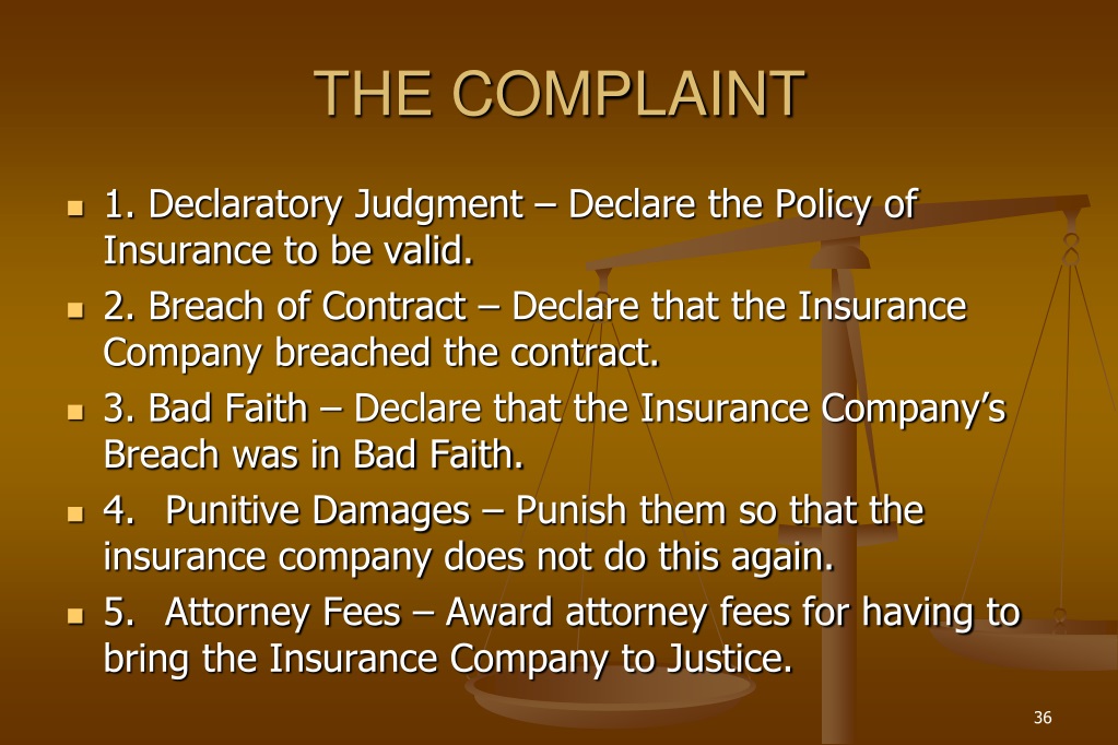 PPT - BAD FAITH INSURANCE LITIGATION by John H. Phillips May 3, 2013 ...