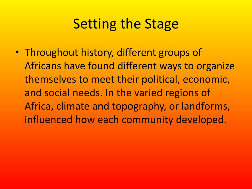 PPT - North and Central African Societies PowerPoint Presentation, free ...