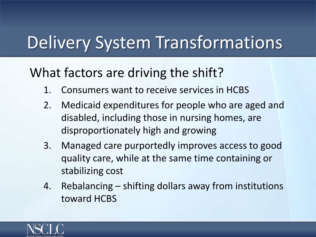 PPT - Medicaid Transformation: Managed Care & Long Term Services and ...