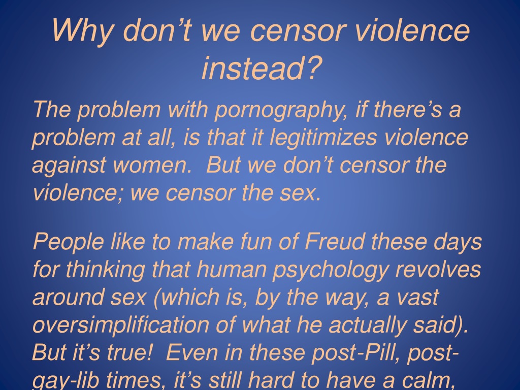 PPT - Censorship: Politics and Pornography PowerPoint Presentation ...
