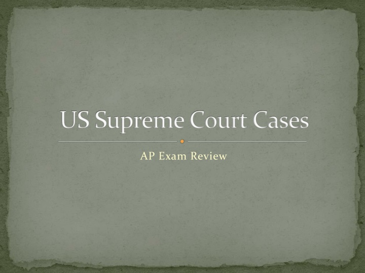 PPT - US Supreme Court Cases PowerPoint Presentation, free download ...