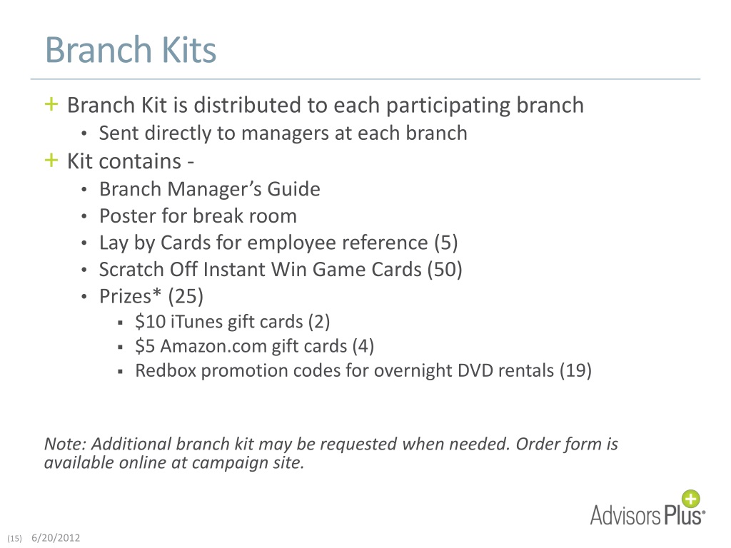 PPT - Visa® Retail Branch Promotion Kick-Off PowerPoint Presentation ...
