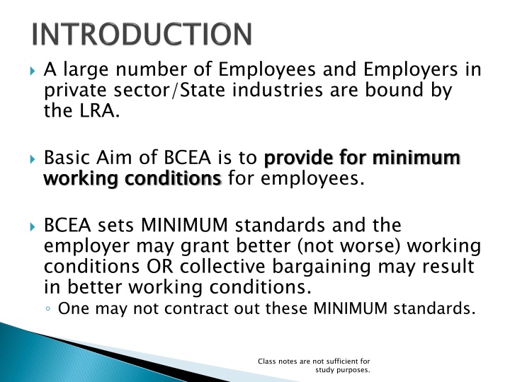 PPT - Basic Conditions of Employment Act 75 of 1997 PowerPoint ...