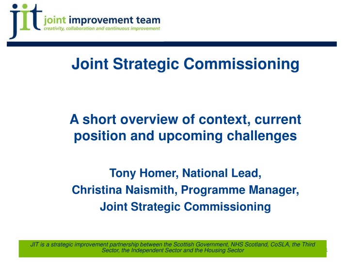 PPT - Joint Strategic Commissioning PowerPoint Presentation, free ...
