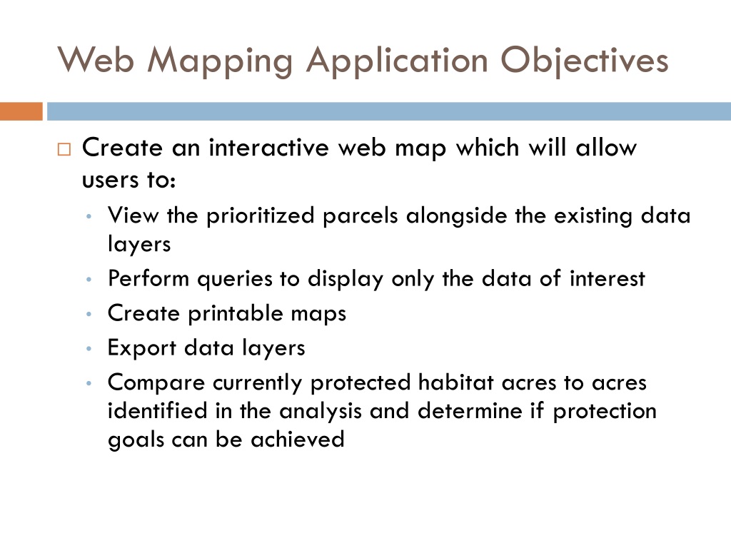 PPT - Identification of Priority Parcels for Habitat Protection on the ...