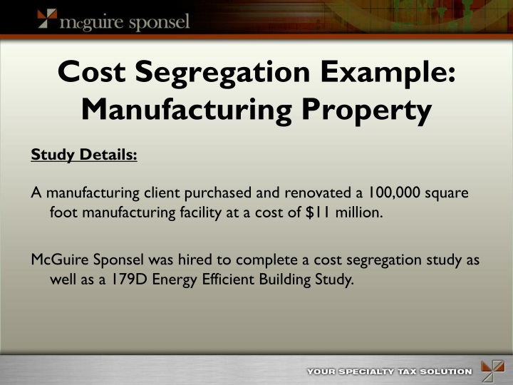 PPT - Cost Segregation and Fixed Assets PowerPoint Presentation - ID ...