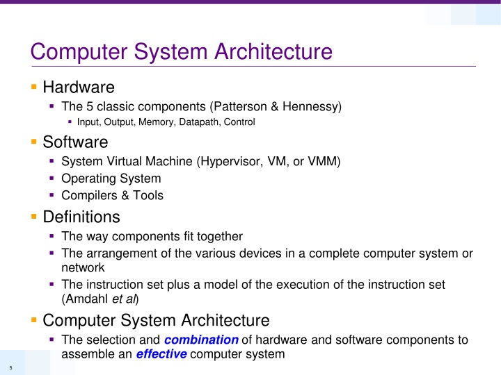 PPT - Architectural Musings Rethinking Computer Systems Architecture ...