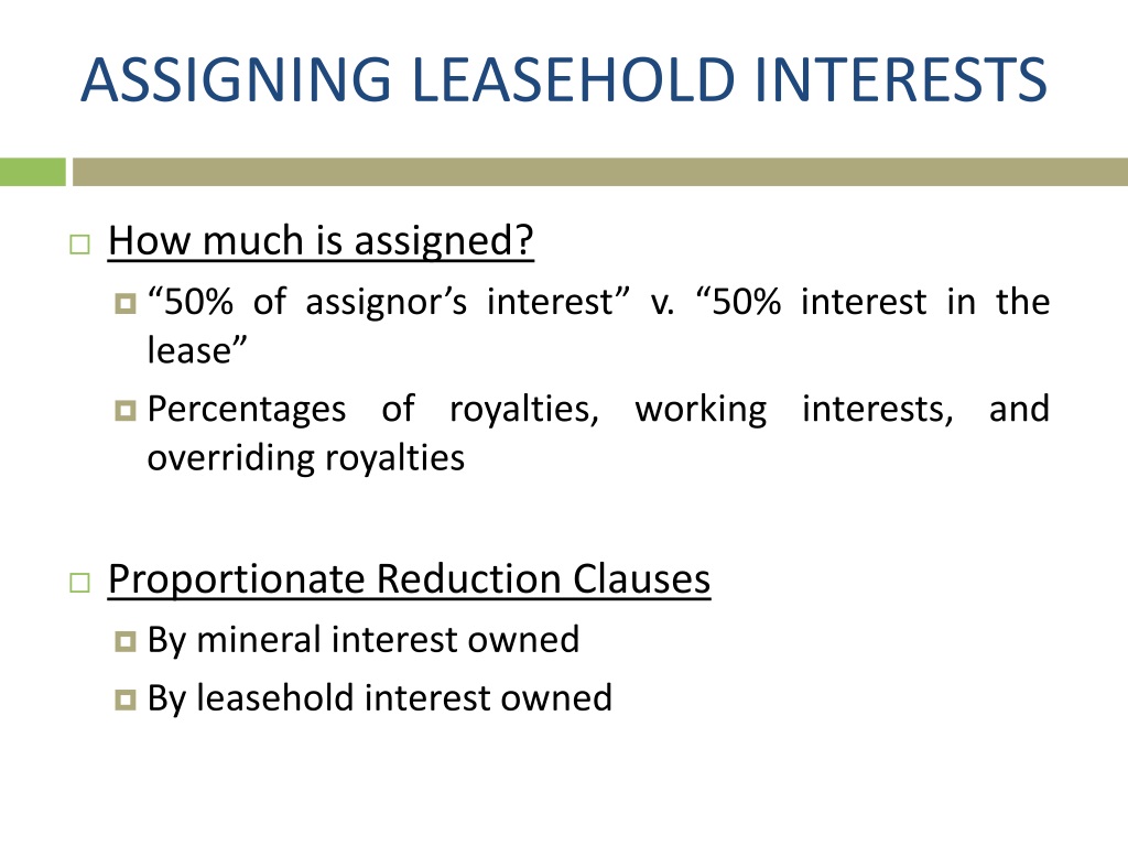 PPT - Understanding Interests in Oil and Gas Lands and Production ...