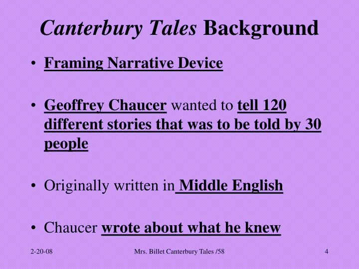 PPT - Canterbury Tales Background PowerPoint Presentation - ID:1526240