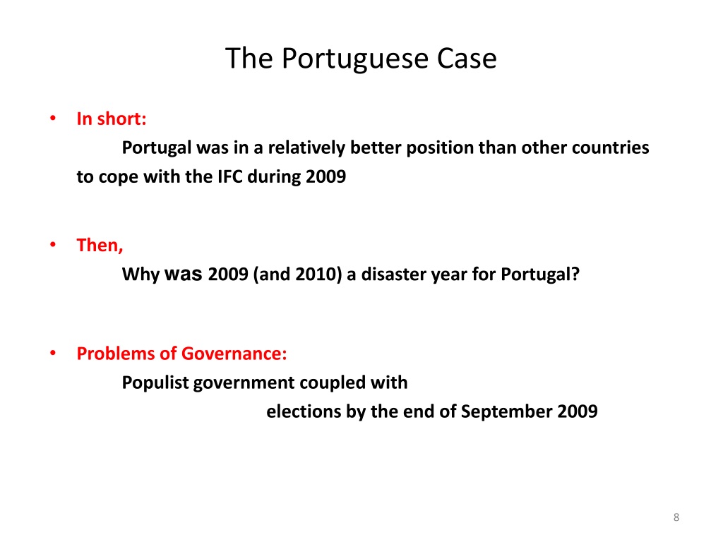 PPT - Economic Crisis and Governance The Portuguese Case PowerPoint ...