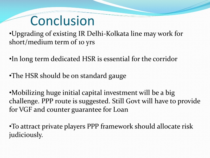 PPT - HIGH SPEED RAIL CORRIDOR PowerPoint Presentation - ID:1527445