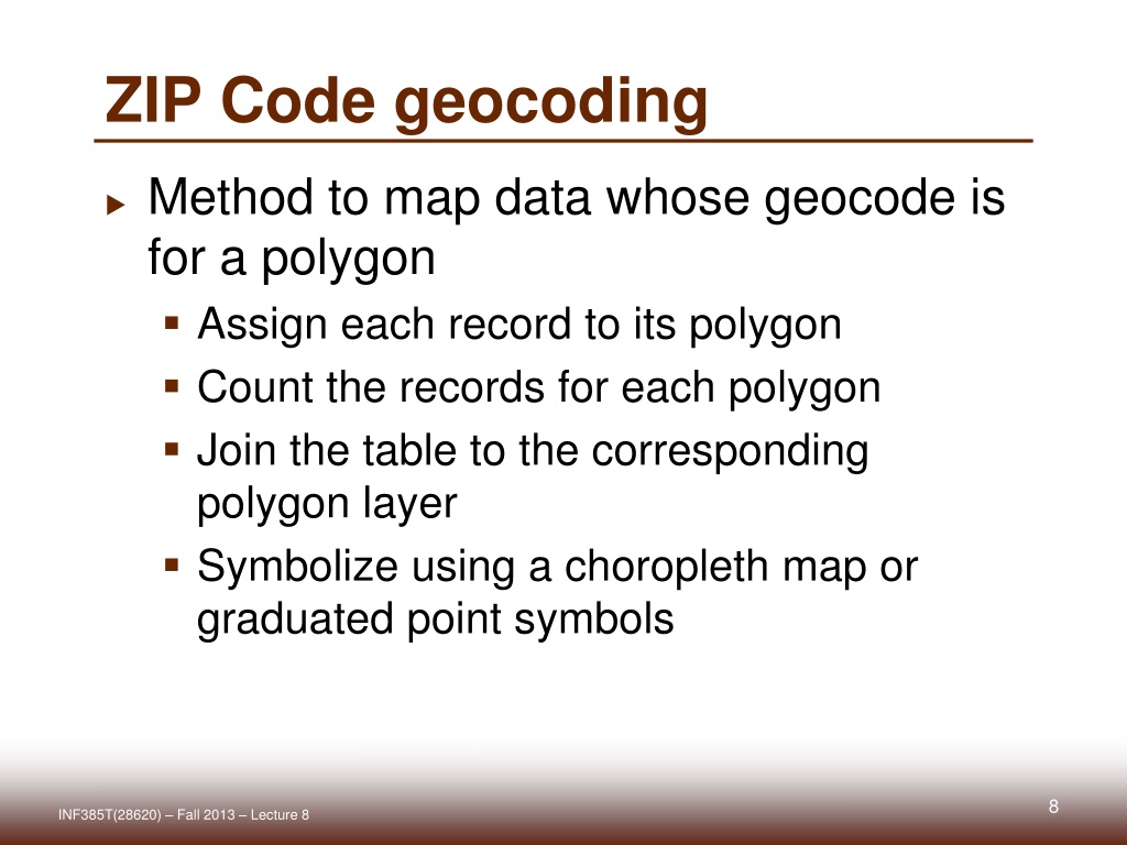 PPT - Introduction to Geographic Information Systems Fall 2013 (INF ...