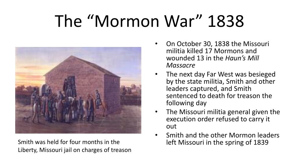 PPT - Selected Brief History of the Church of Jesus Christ of Latter ...