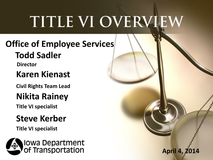 PPT - TITLE VI OVERVIEW PowerPoint Presentation, free download - ID:1529346