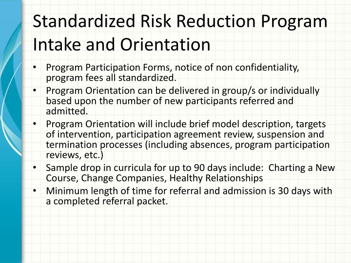 PPT - Risk Reduction Program Changes 2013 - 2014 PowerPoint ...
