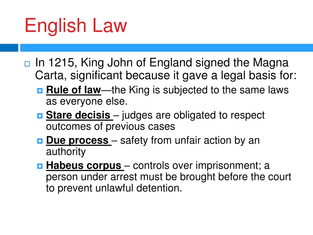PPT - Constitutional Law 1.2 History of Law PowerPoint Presentation ...