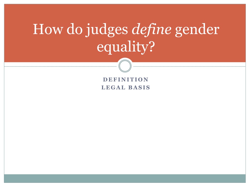 PPT - Judging Gender: Equality and Justice in the Caribbean Legal ...