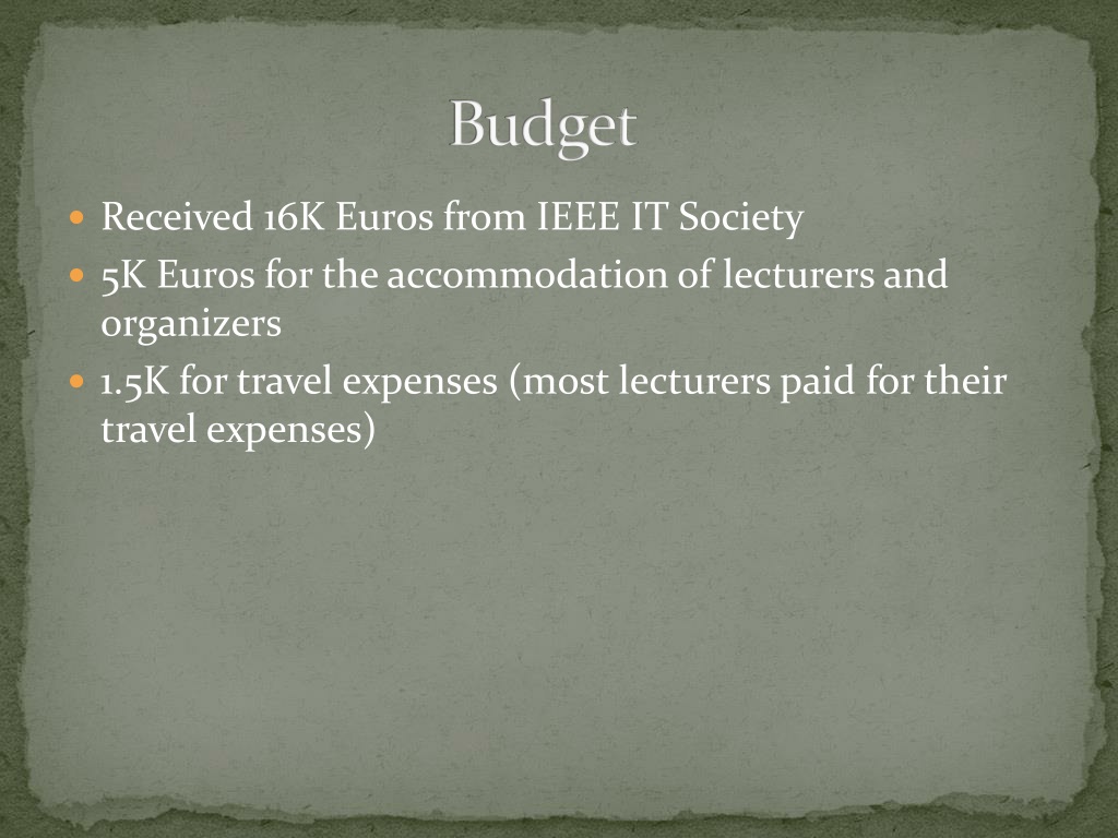 PPT - European School of Information Theory ESIT 2012 Antalya, Turkey ...