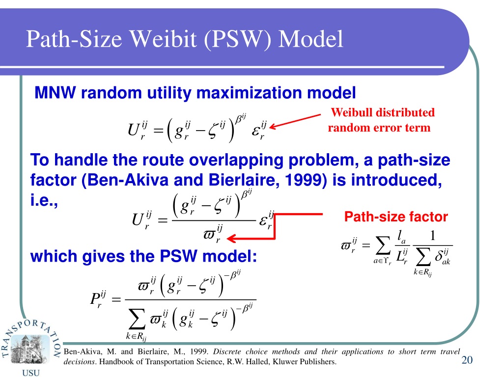 PPT - A Path-size Weibit Stochastic User Equilibrium Model PowerPoint ... PPT - A Path-size Weibit Stochastic User Equilibrium Model PowerPoint ...