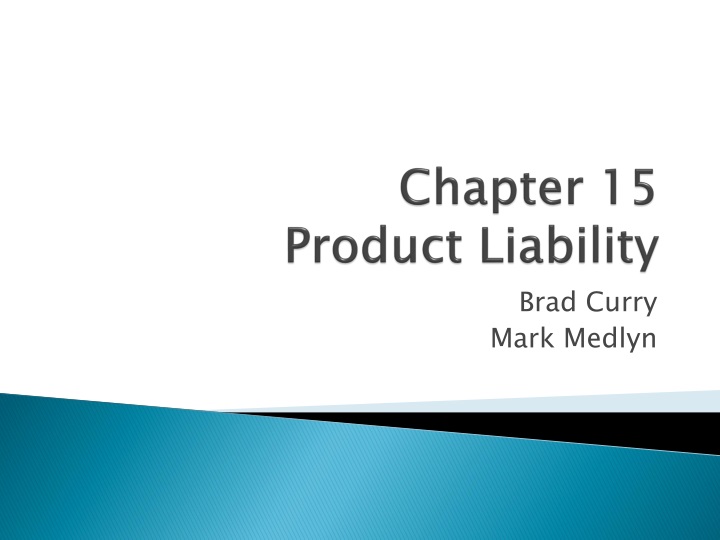 PPT - Chapter 15 Product Liability PowerPoint Presentation, free ...