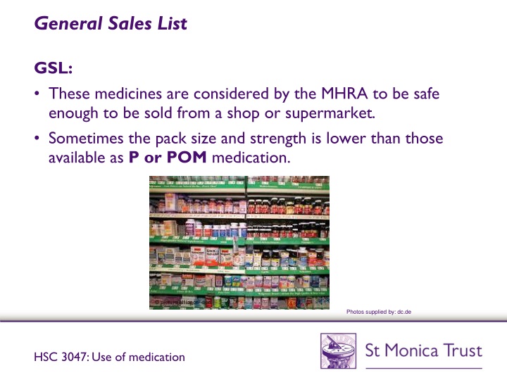 PPT - HSC 3047: Part 1 Support the use of medication in social care ...