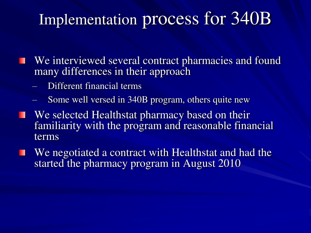 PPT - Impact of our 340B Pharmacy on our HIV Program PowerPoint ...
