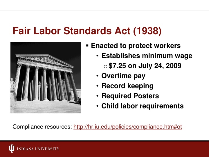 PPT - Fair Labor Standards Act (FLSA) PowerPoint Presentation - ID:1531574