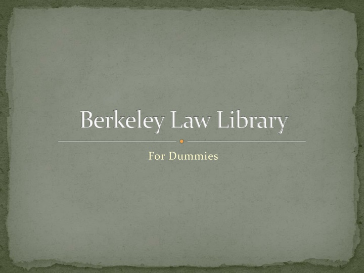 PPT - Berkeley Law Library PowerPoint Presentation, free download - ID ...
