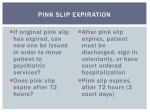PPT - UNDERSTANDING THE USE OF “Pink slips” for behavioral Health ...