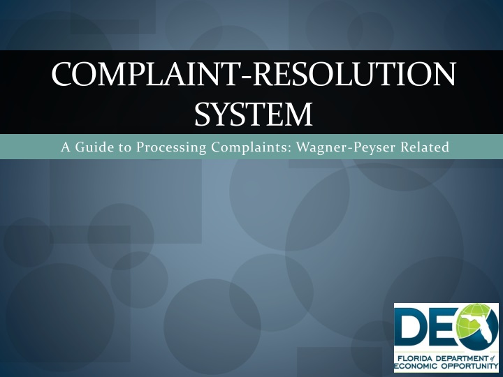 PPT - Complaint-Resolution system PowerPoint Presentation, free ...