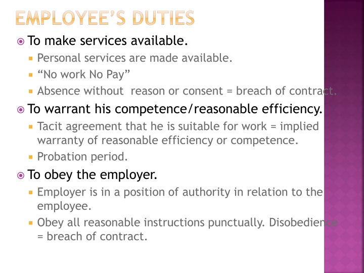 PPT - Theme 4 Common Law Contract of Employment PowerPoint Presentation ...
