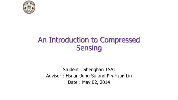 PPT - An Introduction to Compressed Sensing PowerPoint Presentation, free download - ID:1533718