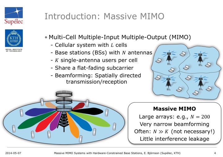 PPT - Massive MIMO Systems with Hardware-Constrained Base Stations ...