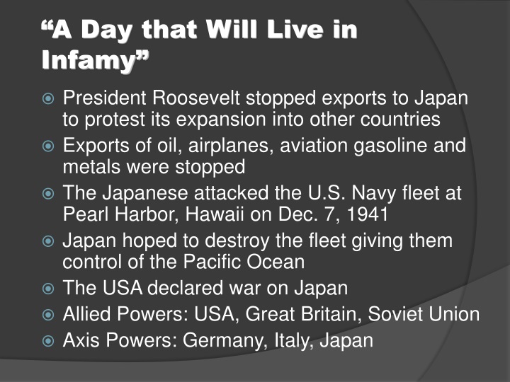 PPT - Chapter 11 Section 4: World War II PowerPoint Presentation - ID ...