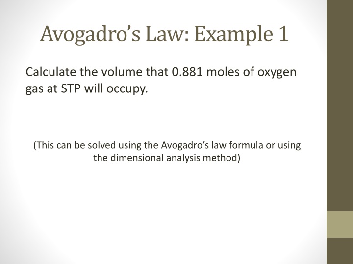 PPT - Avogadro’s Law PowerPoint Presentation - ID:1534293